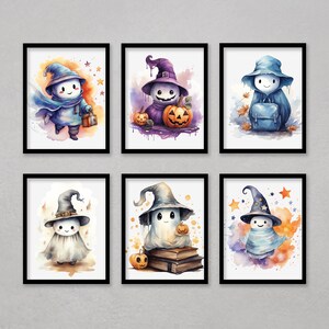Cute Ghost 25pc Watercolor PNG Halloween PNG Ghost Clipart Spooky ...