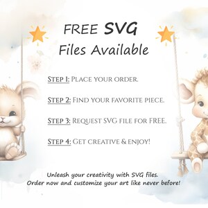 Beatrix Potter Style PNG & SVG Clipart | Baby Shower | Birthday Nursery ...