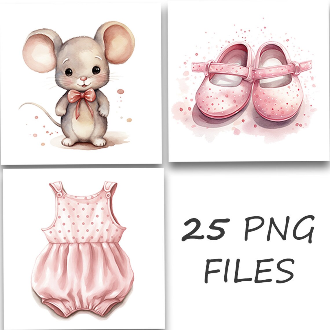 Watercolor Clipart Baby Shower | Baby Monthly Milestone Cliparts ...