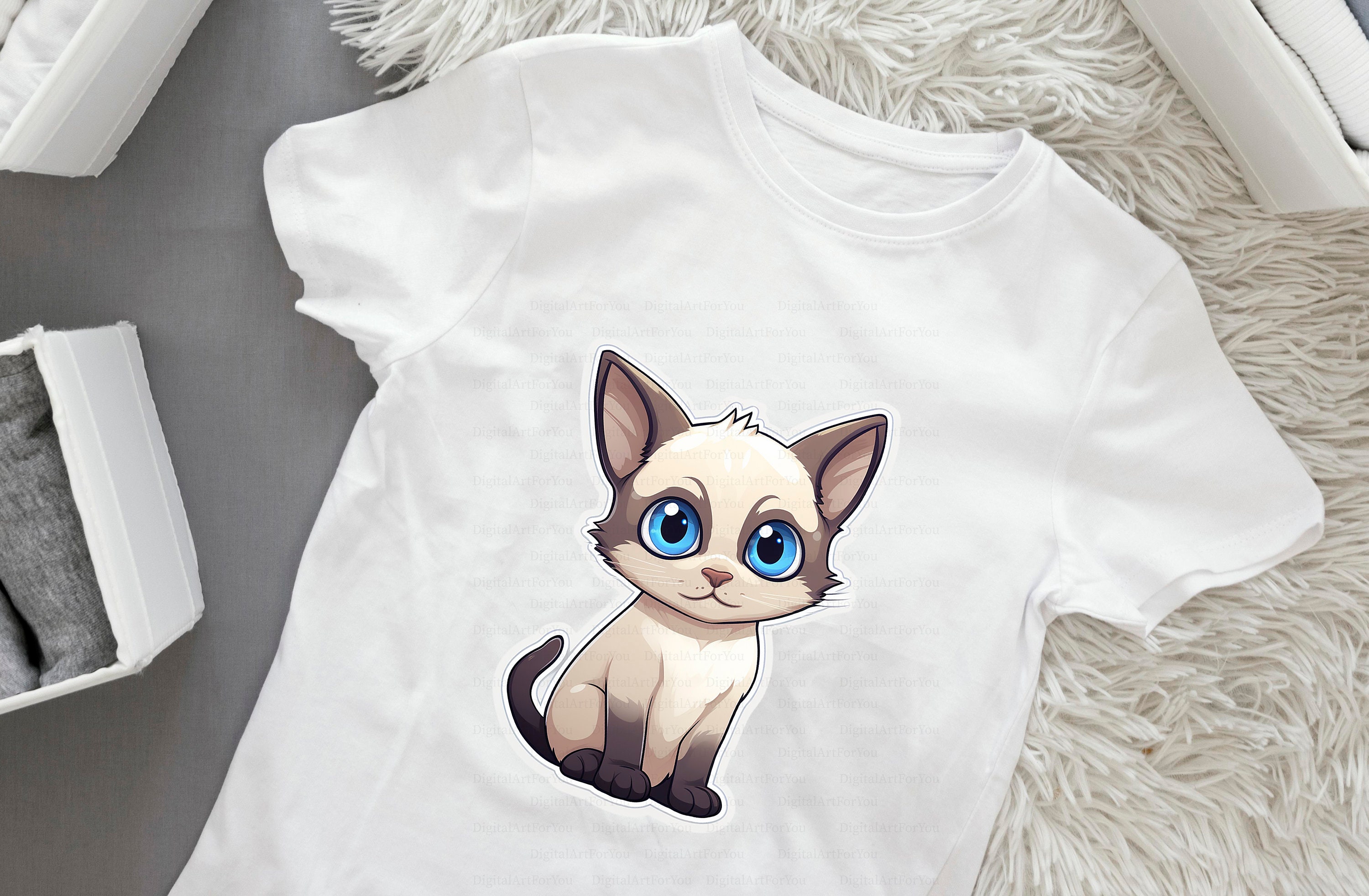 Cute Cat Clipart 25pc PNG & SVG Cats Breeds card Making - Etsy