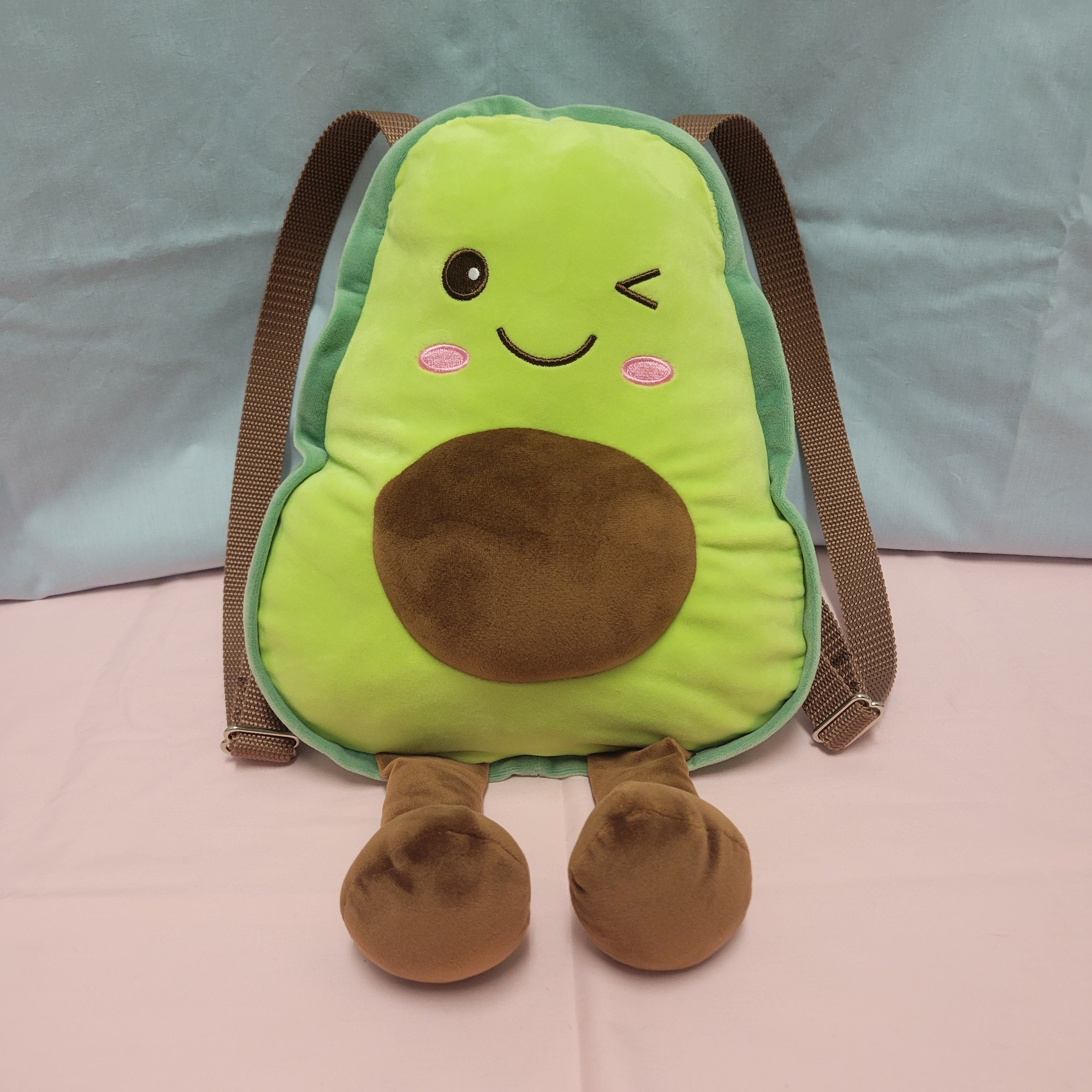 Winking Avocado Plush Pack Backpack - Etsy