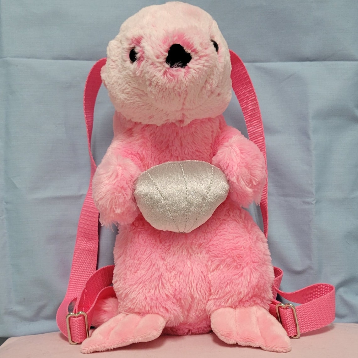 Pink Otter Plush Pack Backpack - Etsy