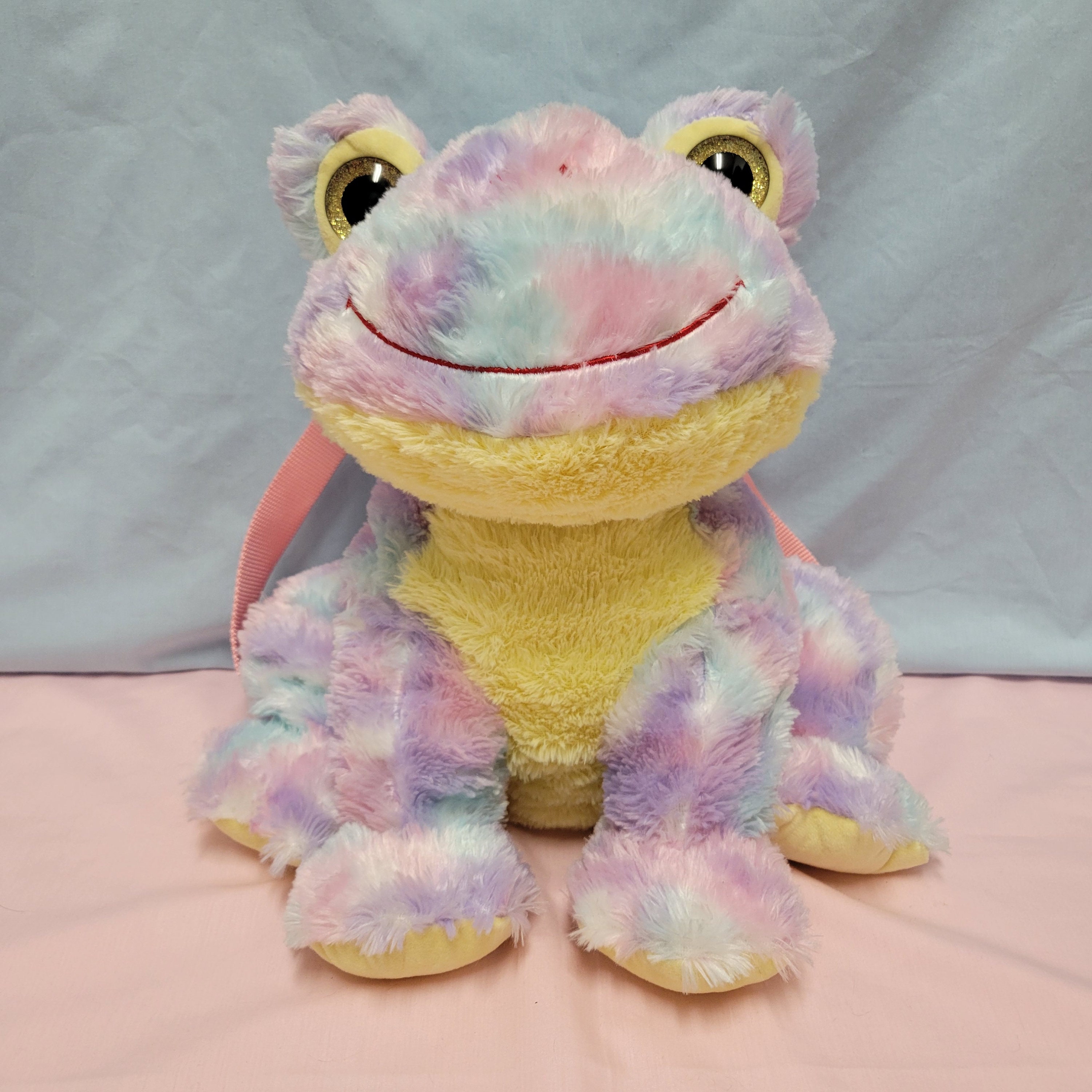 Rainbow Tie-dye Frog Plush Pack Backpack - Etsy