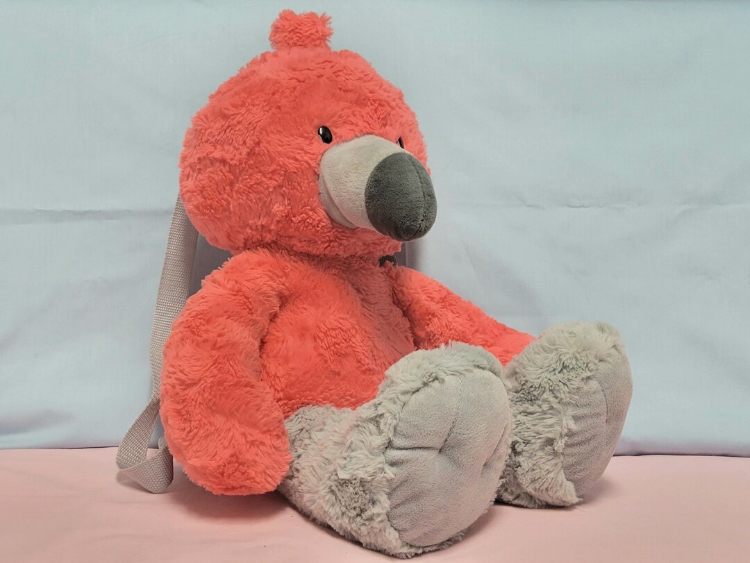 Pink Flamingo Plush Pack Backpack - Etsy