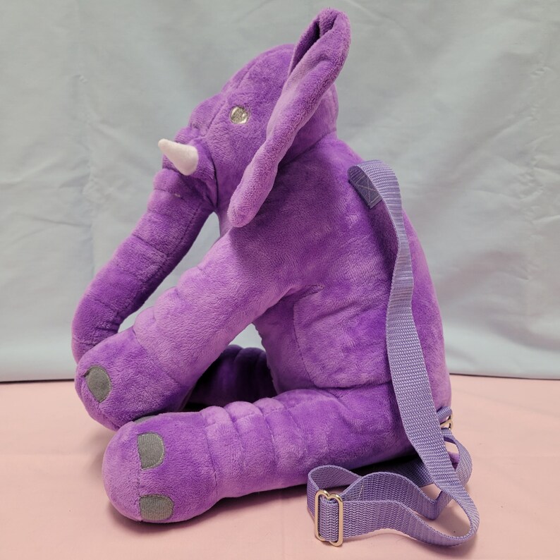 Purple Elephant Plush Pack Backpack - Etsy
