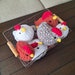 Crochet Plush Chicken, Red, White, and Speckled - Etsy