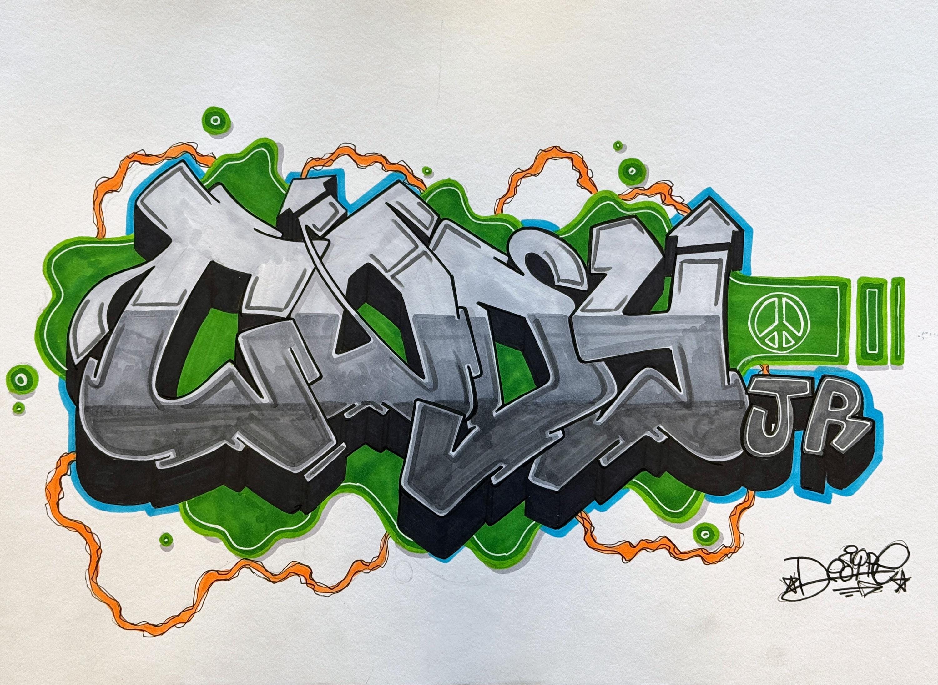 Graffiti, Art, Custom, Handmade, Beautiful, Colorful, Decortations - Etsy