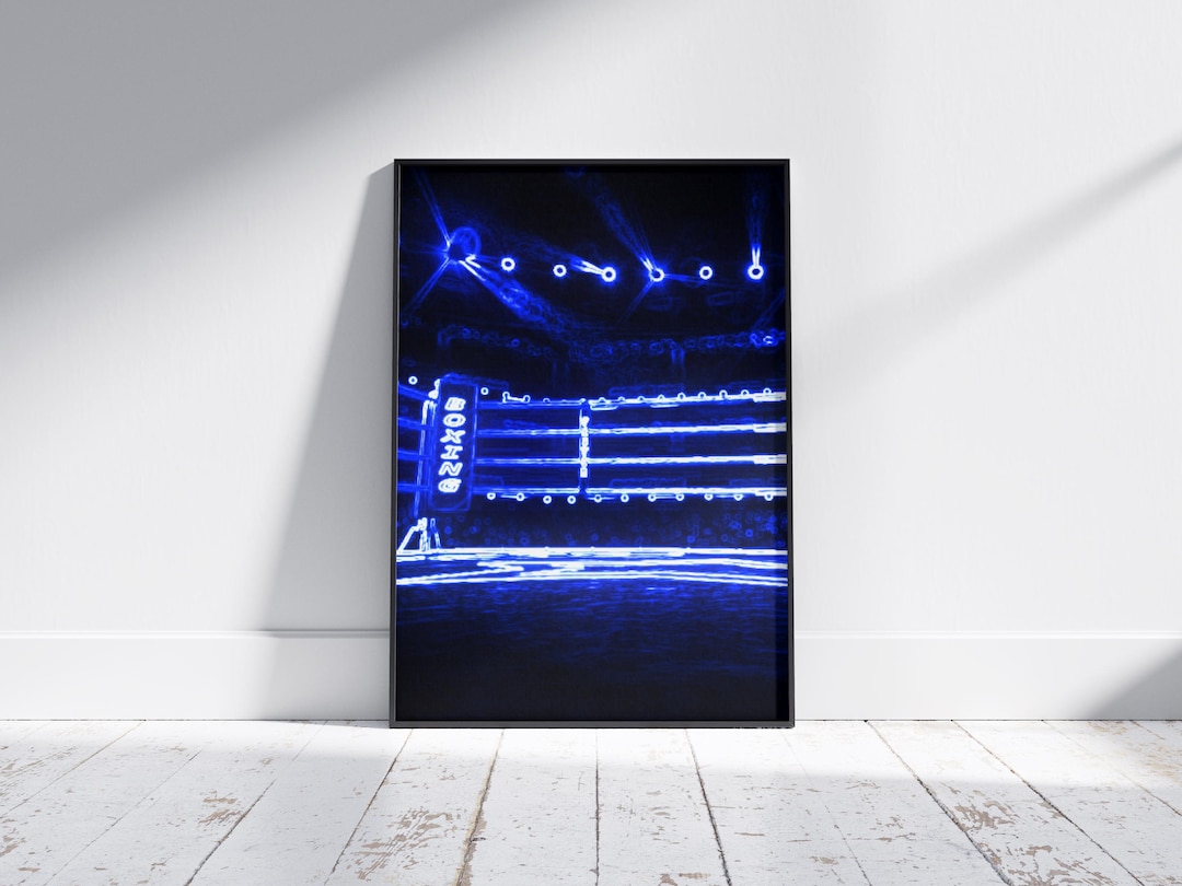 Boxing Ring Poster Boxing Fan Wall Art Boxing Arena Print Boxing Canvas ...