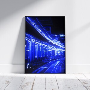 Retro Metro Poster Retro Subway Wall Art Underground Print Subway ...