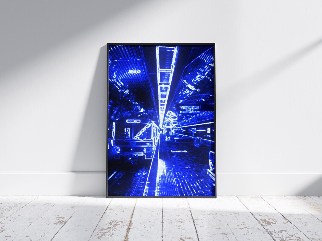 Retro Metro Poster Retro Subway Wall Art Underground Print Subway ...