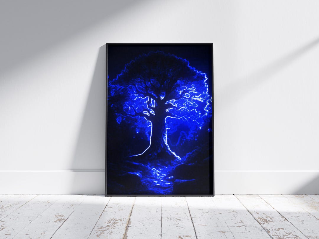Mystic Tree Poster Forest Wall Art Tree Wall Art Nature Print Landscape ...