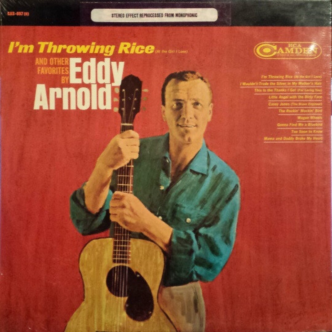 Eddy Arnold I'm Throwing Rice Near Mint Vintage Vinyl LP Record Album ...