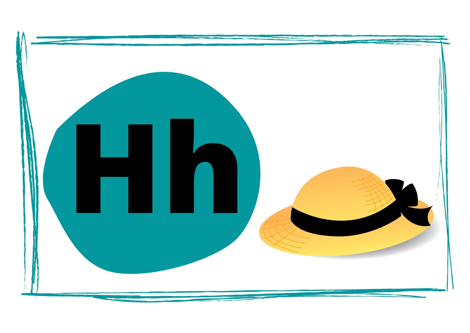 English Alphabet Flashcards landscape - Etsy