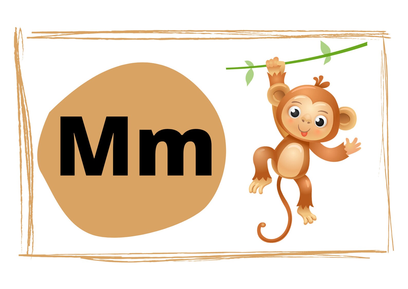 English Alphabet Flashcards landscape - Etsy