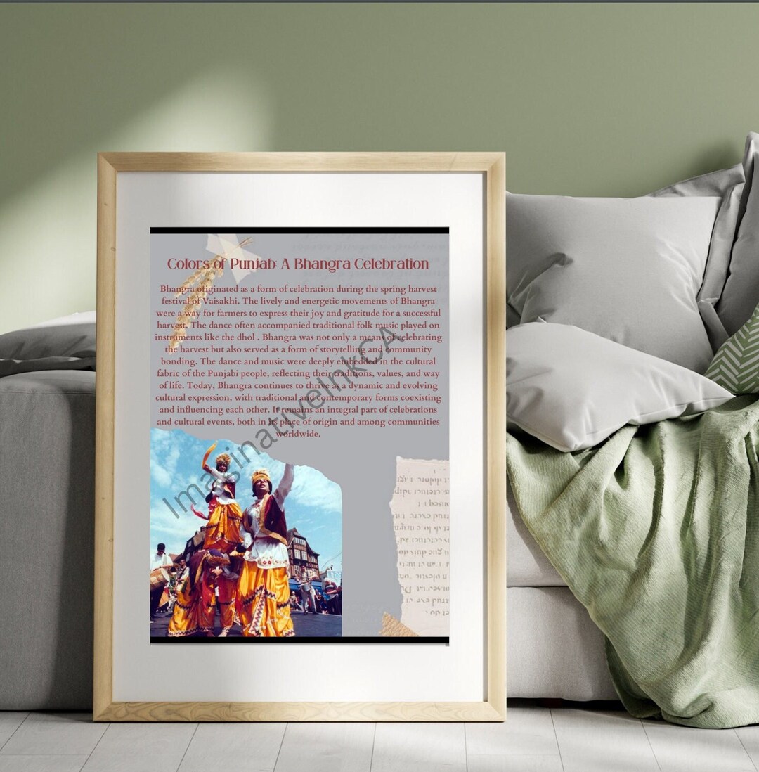 History of Bhangra Poster - Etsy