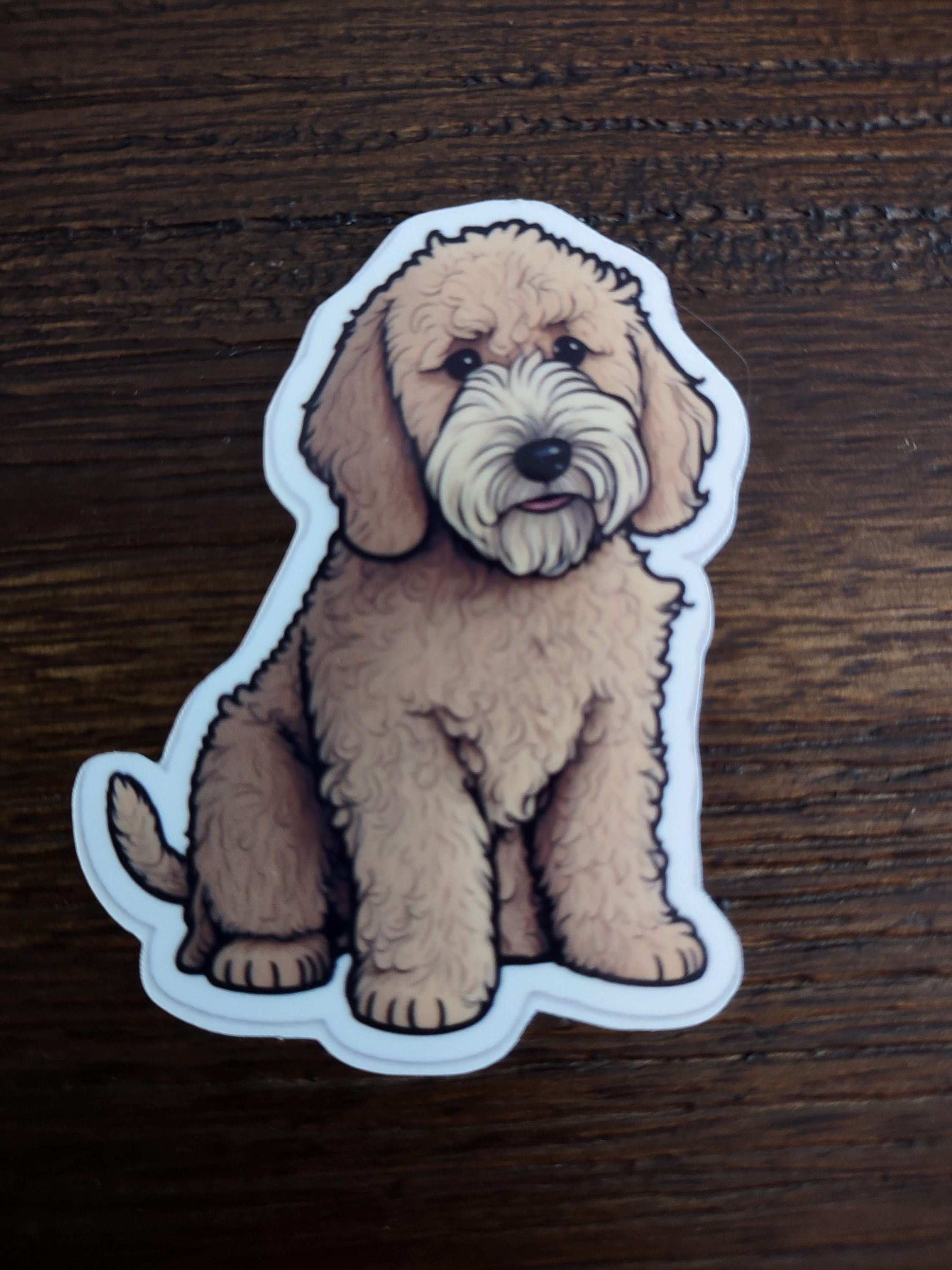 2 Pack Goldendoodle Sticker Gift for Dog Mom or Dog Lover Vinyl ...