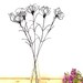 Poppy Wire Flowers Bouquet From Three Flowers/ Wire Office Decoration ...