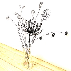 Chrysanthemum Wire Flowers Bouquet From Eight Flowers/ Wire Flowers ...