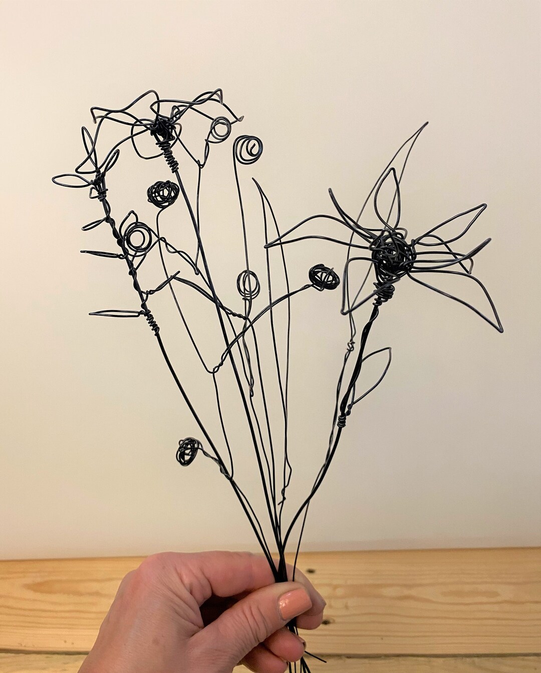 Mini Wild Wire Flowers Bouquet From Eight Flowers/ Wire Office ...