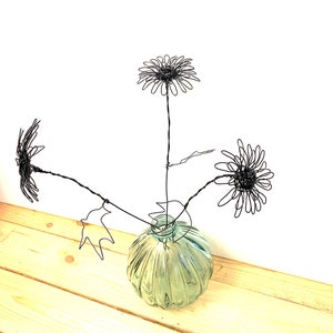 Gerber Flower Wire Flowers Bouquet From Three Flowers/ Decorative Wirework / Home Wire ...
