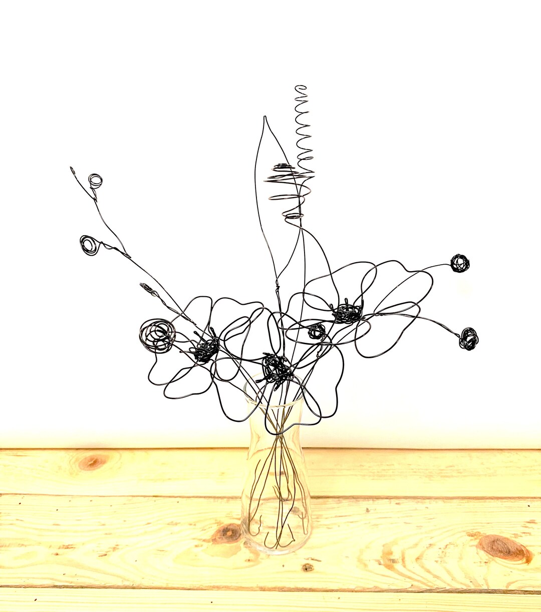Poppy Wire Flowers Bouquet From Nine Flowers/ Wire Poppy/ Poppy Decor ...
