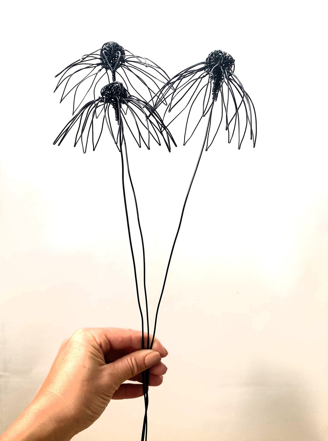 Echinacea Wire Flowers Bouquet From Three Flowers/ Wire Office ...