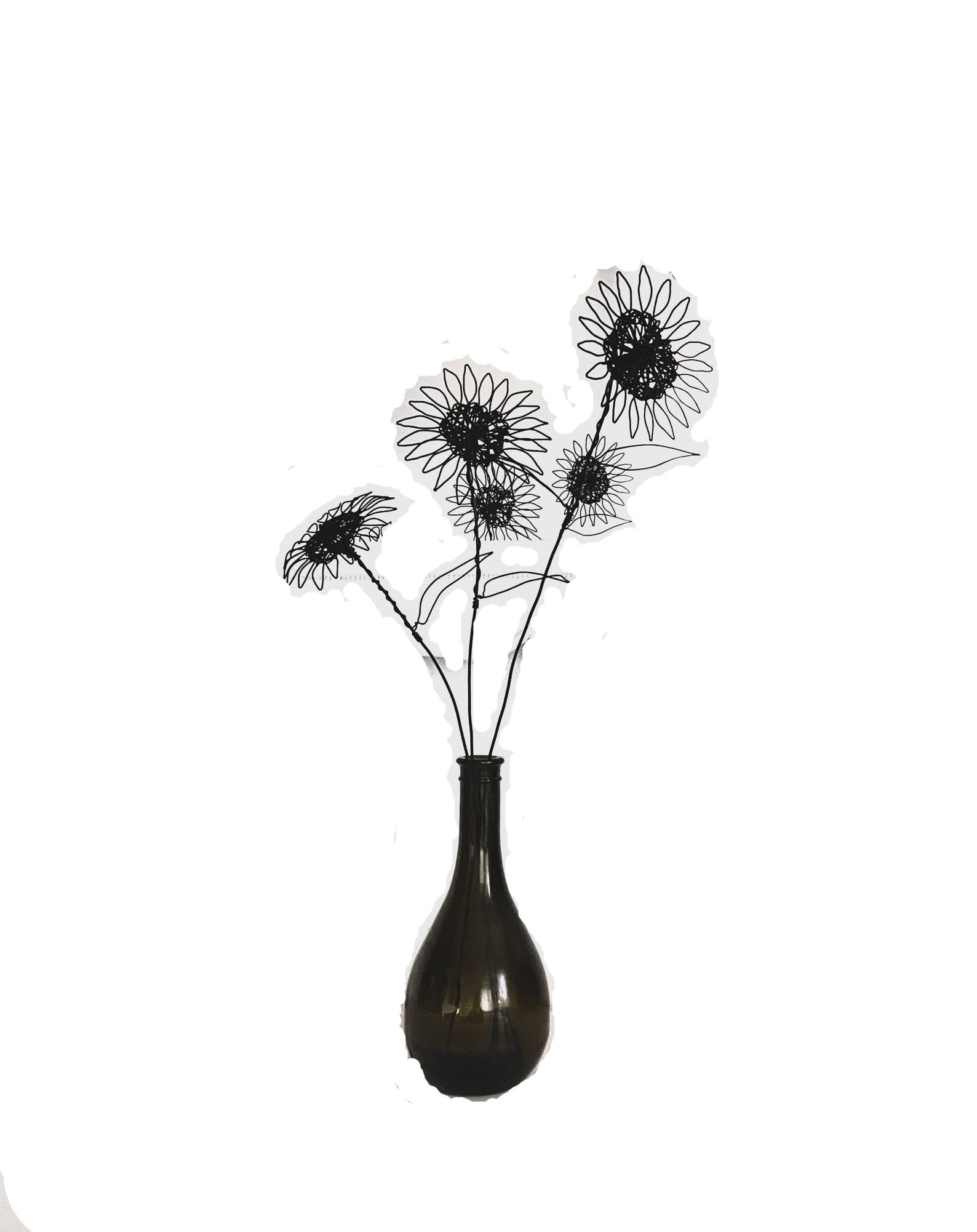 Sunflower Wire Flowers Bouquet From Three Flowers/ Wire Office ...