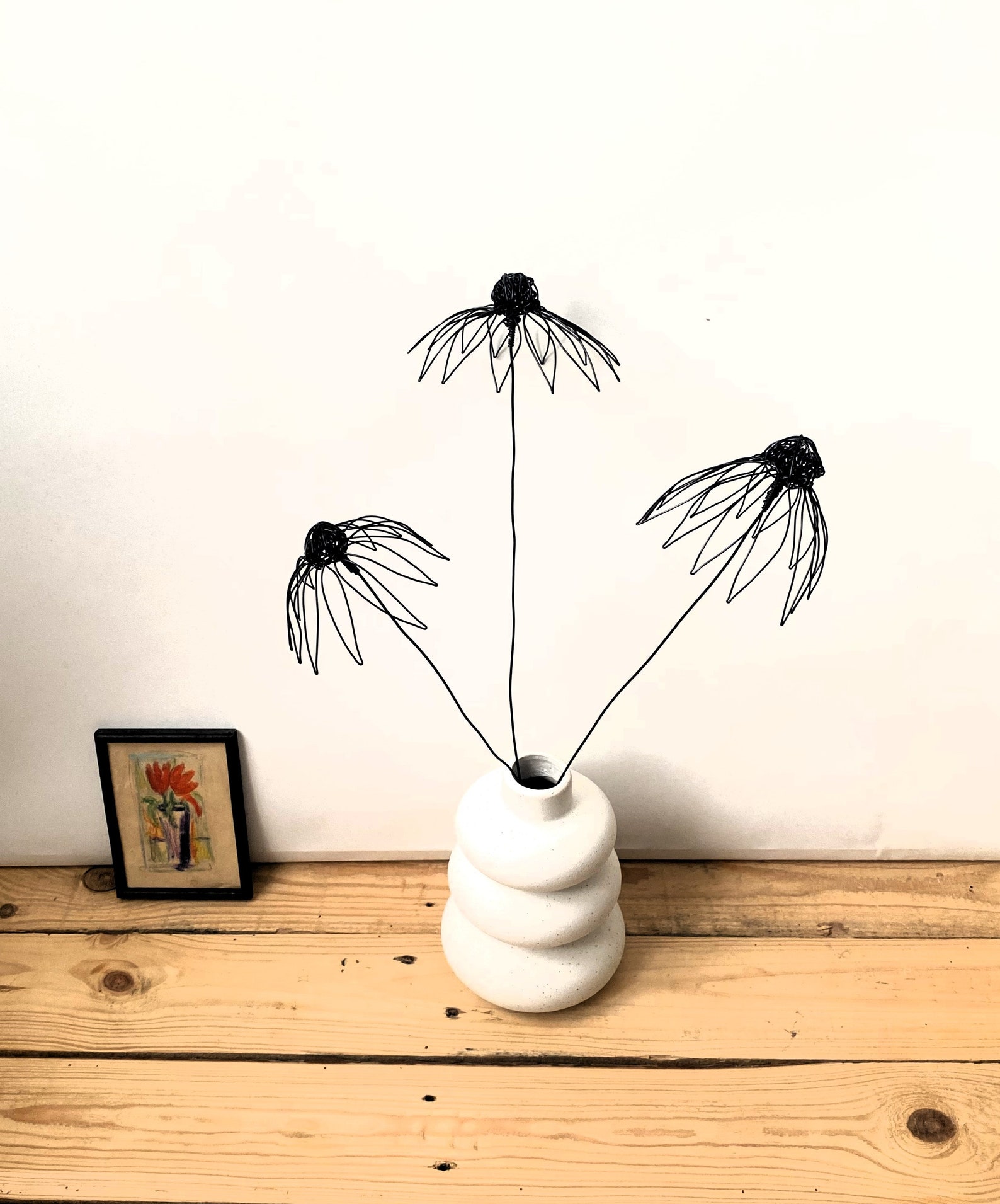 Echinacea Wire Flowers Bouquet From Three Flowers/ Wire Office ...