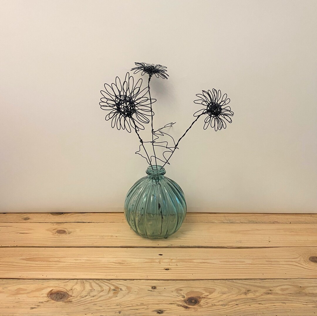 Gerber Flower Wire Flowers Bouquet From Three Flowers/ - Etsy