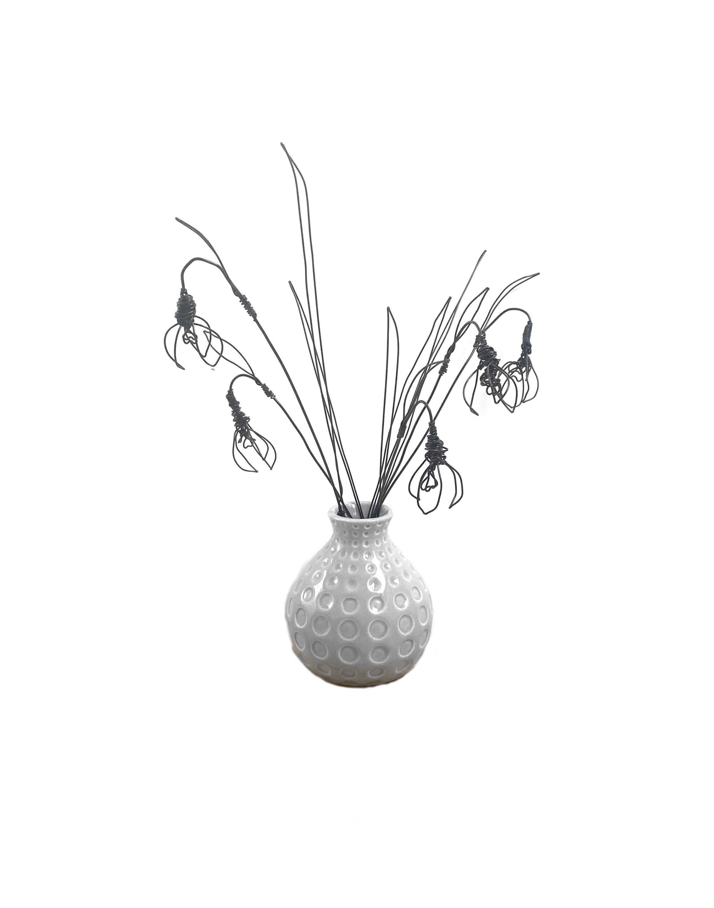 Wire Snowdrop Flower Bouquet: Handmade January Birth Flower Arrangement ...