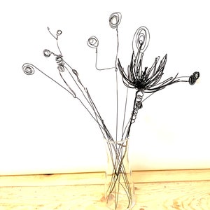 Chrysanthemum Wire Flowers Bouquet From Eight Flowers/ Wire Flowers ...
