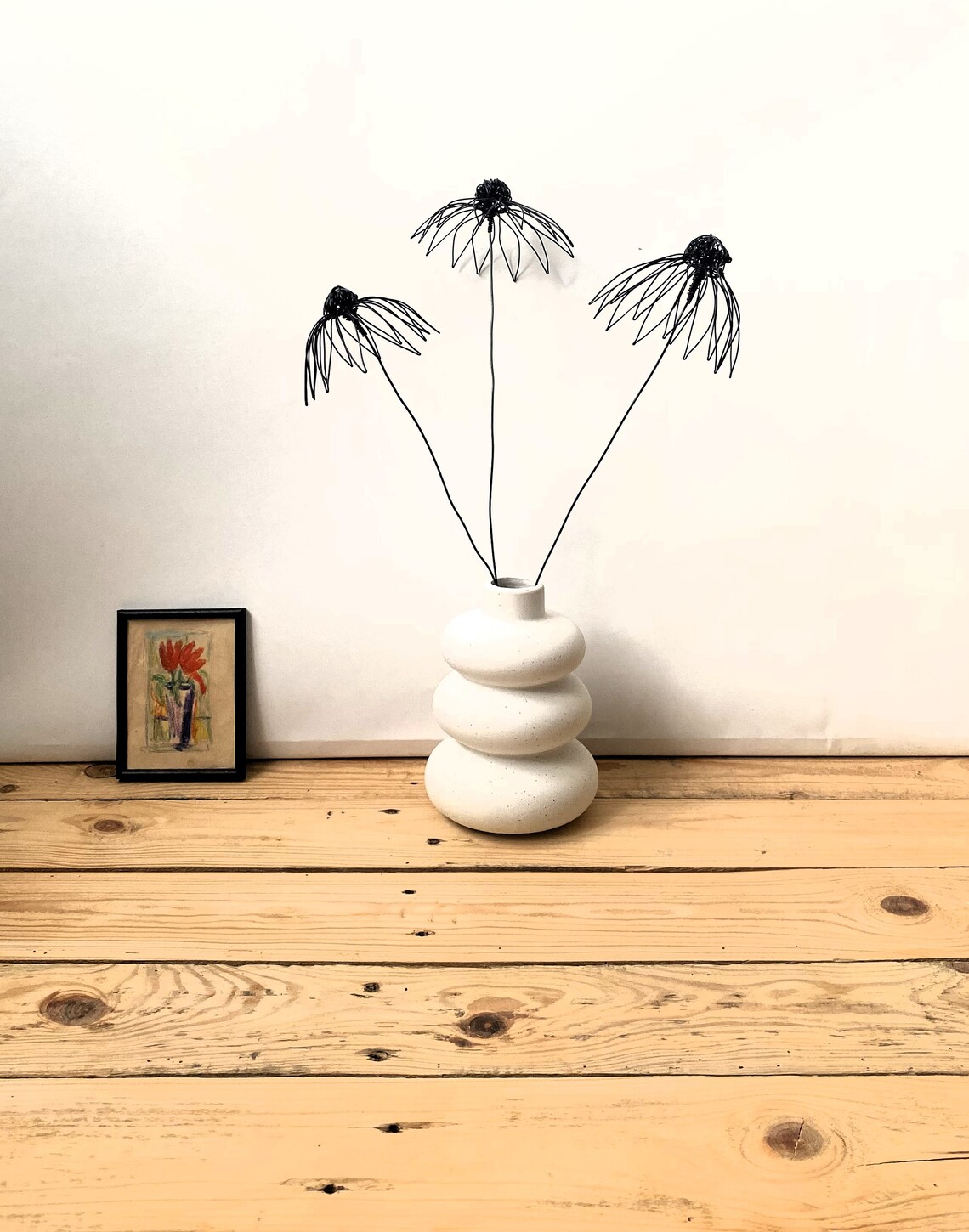 Echinacea Wire Flowers Bouquet From Three Flowers/ Wire Office ...