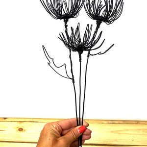 Chrysanthemum Wire Flowers Bouquet From Three Flowers/ Wire Office ...