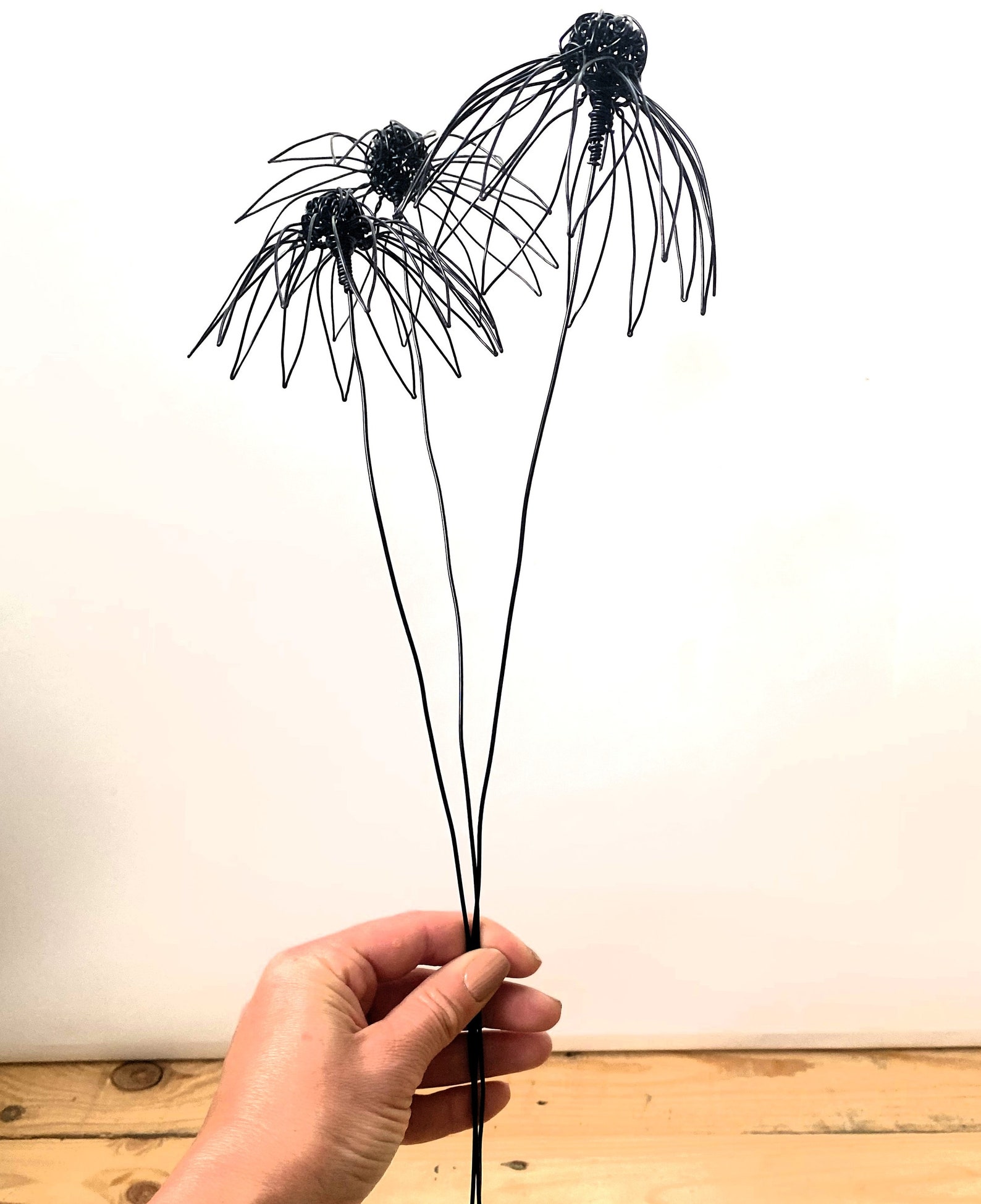 Echinacea Wire Flowers Bouquet From Three Flowers/ Wire Office ...