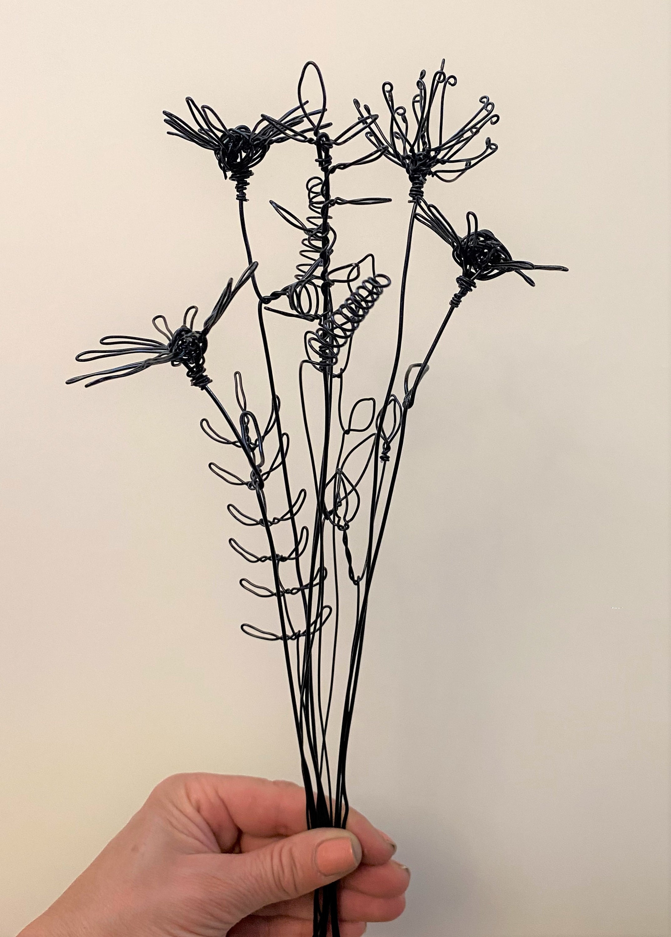 Mini Wild Wire Flowers Bouquet From Eleven Flowers/ Decorative - Etsy