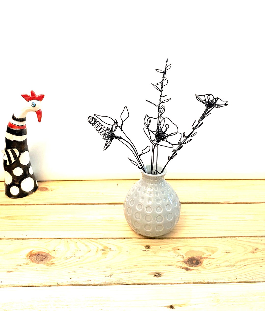 Mini Poppy Wire Flowers Bouquet From Eight Flowers/ Wire Office ...