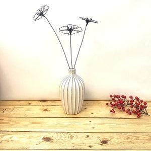Poppy Wire Flowers Bouquet From Three Flowers/ Wire Office Decoration ...