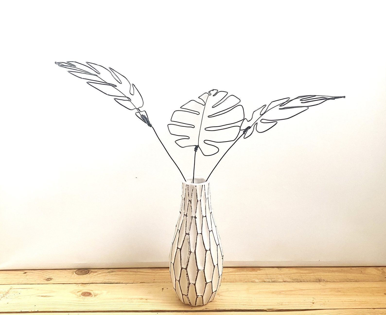 Monstrera Leaf /wire Philodendron Leaf/ Home Wire Decoration/ Office ...