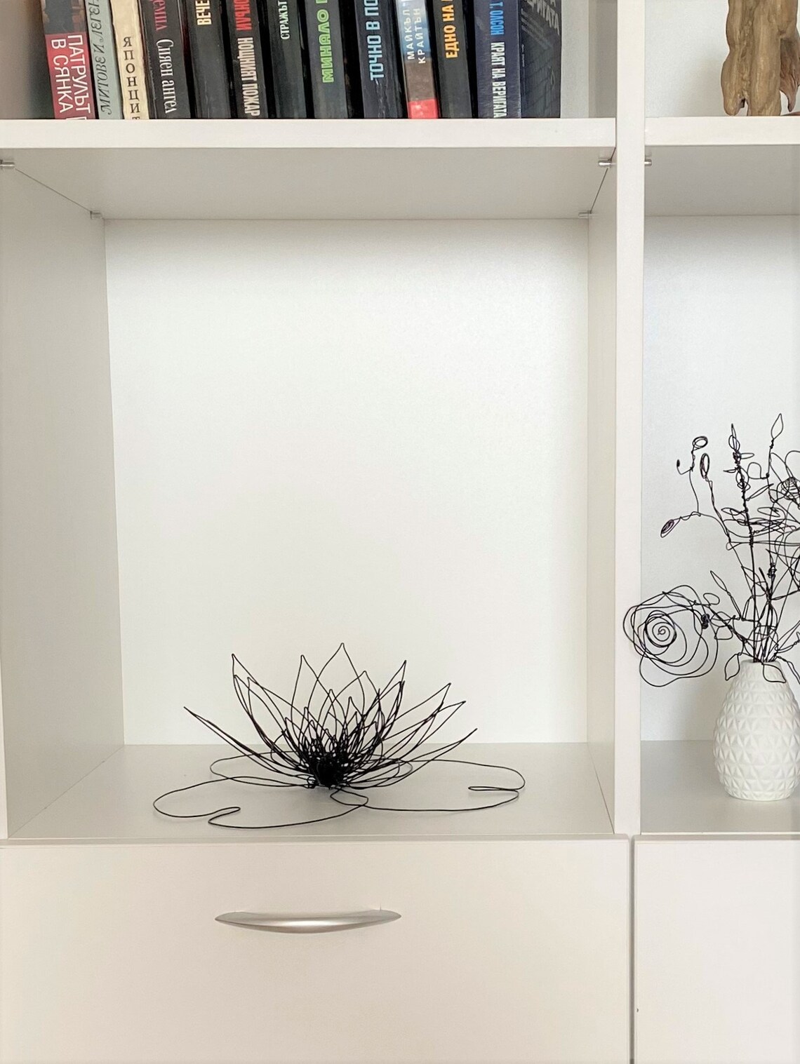 Water Lily Wire / Lotus Wire Flower / Wire Office Decoration/ - Etsy