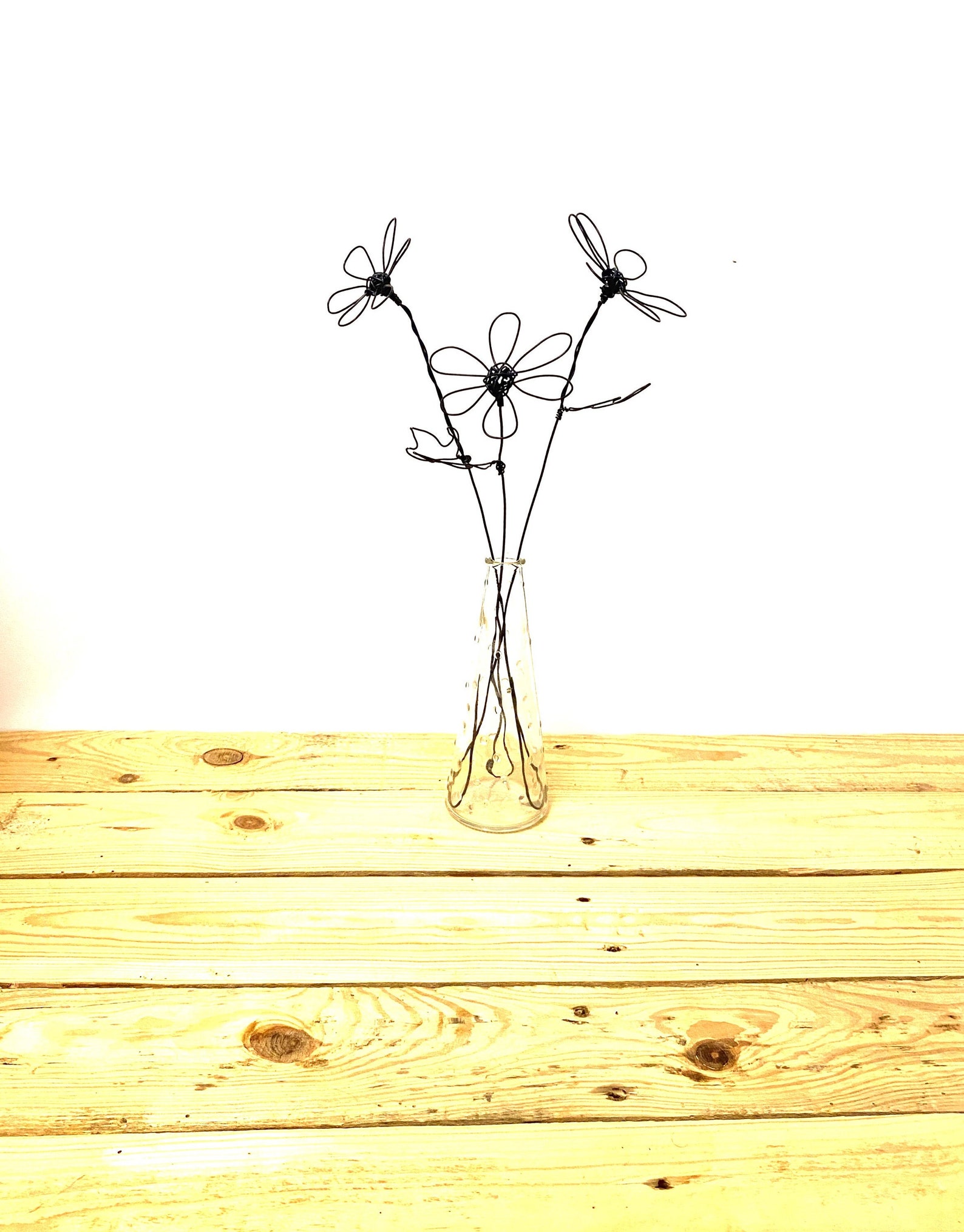 Daisy Wire Flowers Bouquet From Three Flowers/marguerite Bouquet From ...