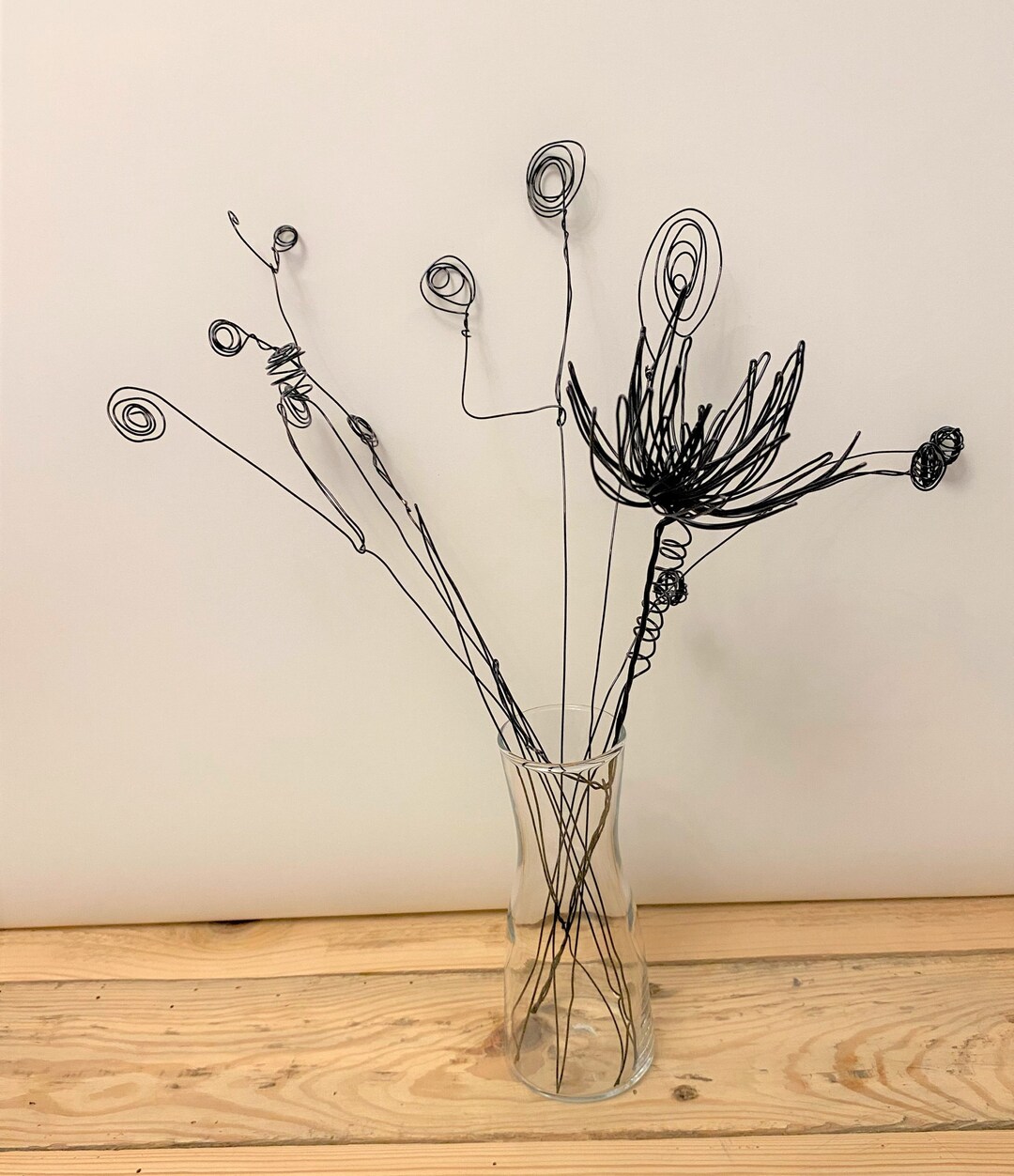 Chrysanthemum Wire Flowers Bouquet From Eight Flowers/ Wire - Etsy