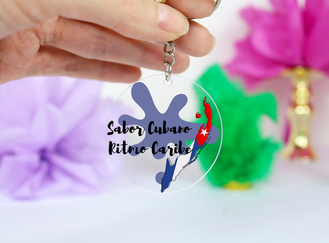 Country Flags & Sayings: Custom Acrylic Keychains Personalized Keychain ...