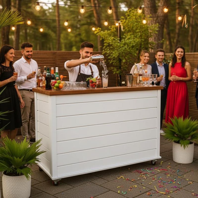 Portable Folding Table Bar - Etsy