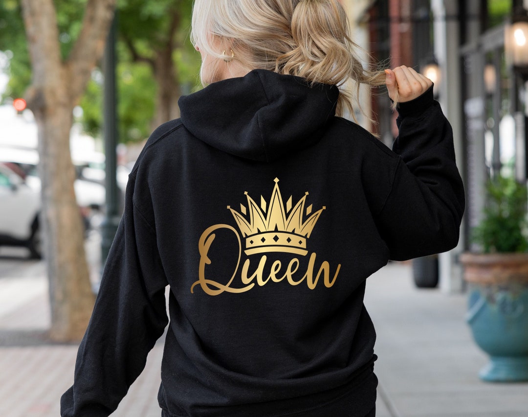 Queen Crown Hoodie, Birthday Girl With Crown Hoodie, Birthday Queen, Birthday Queen Crown ...