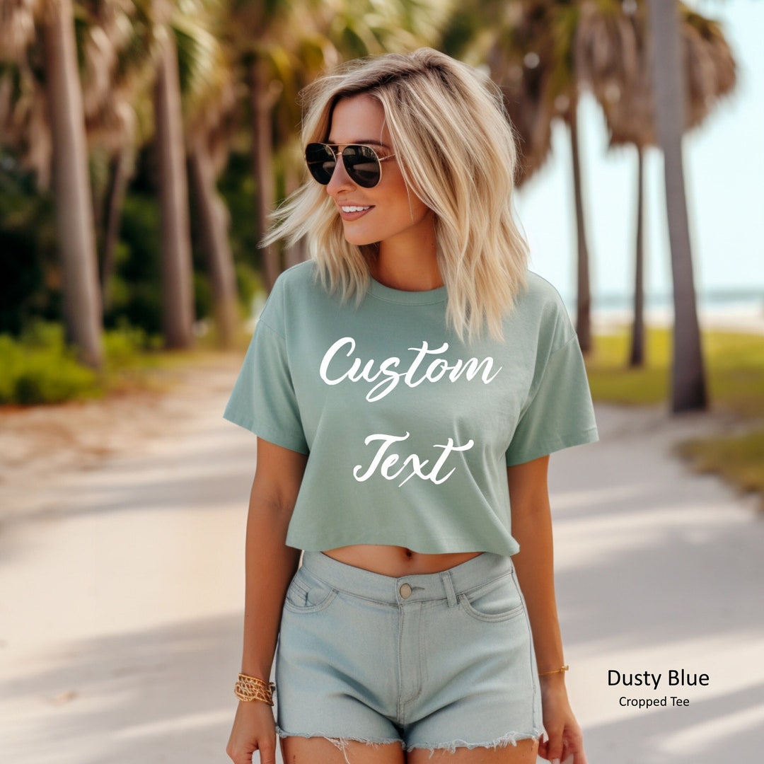 Custom Crop Top, Custom Tank Top, Custom Text Tank Top, Custom Top ...