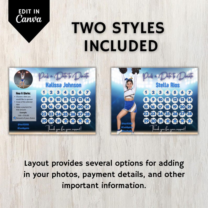 CHEER FUNDRAISER Canva Template | Cheer Team Fundraiser | Cheerleader ...