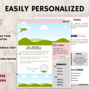 DANCE STUDIO NEWSLETTER Editable Canva Template | 2 Pages | Dance ...