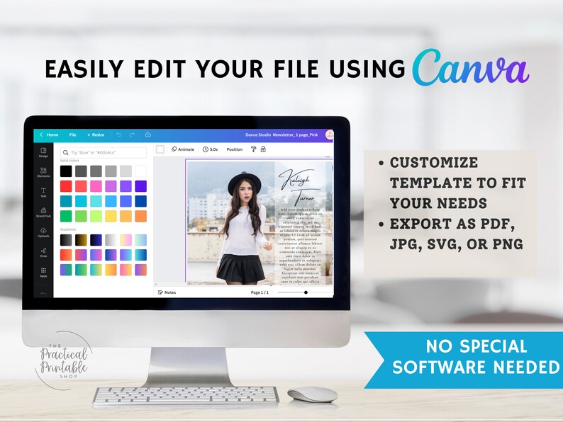 FULL PAGE YEARBOOK Ad | Editable Canva Template | Grad Tribute ...