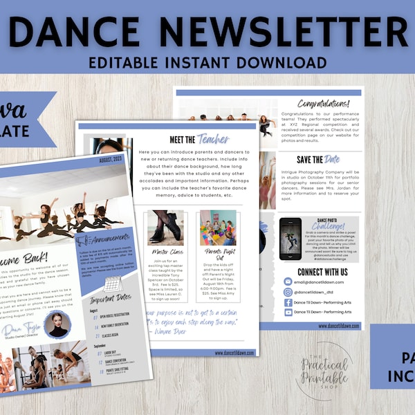 Newsletter Template - Etsy