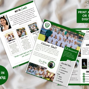 SOCCER NEWSLETTER Editable Canva Template | Soccer Team Email | Soccer ...